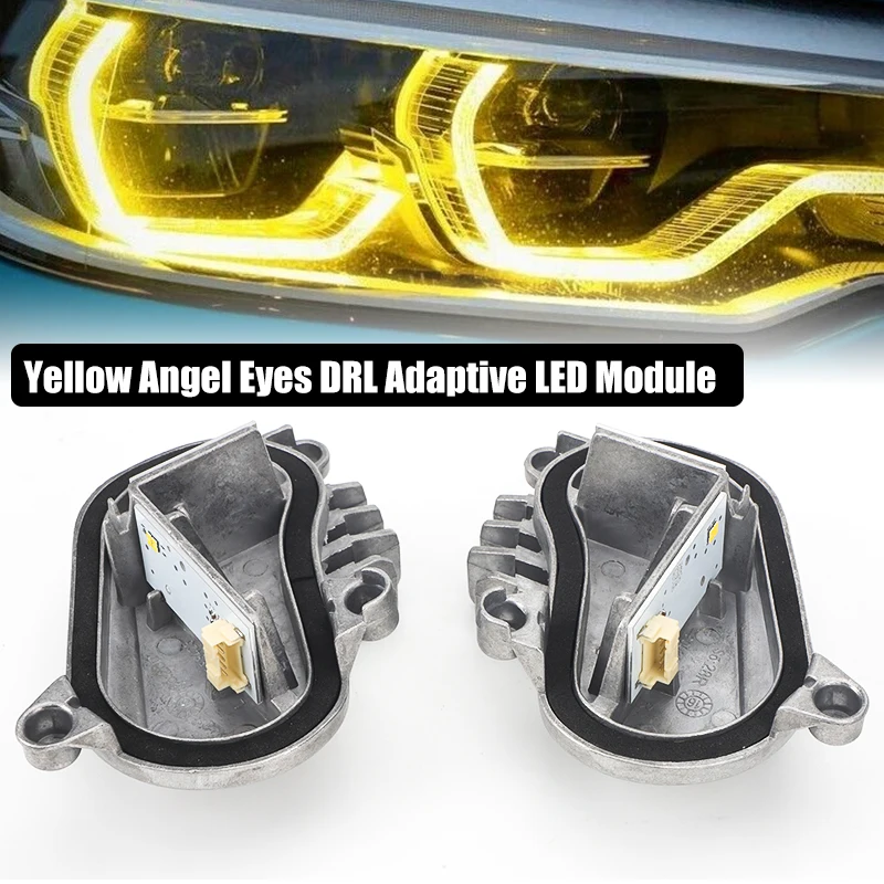 Adaptive Led Headlight Yellow Angel Eyes DRL Headlight For BMW F80 M3 ...