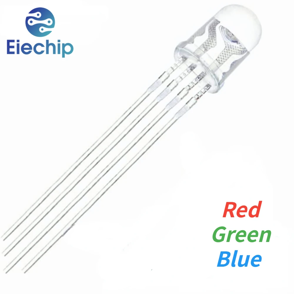 10Pcs-8mm-RGB-LED-Diode-DIY-Common-Cathode-Anode-4Pin-Bright-Bulbs ...
