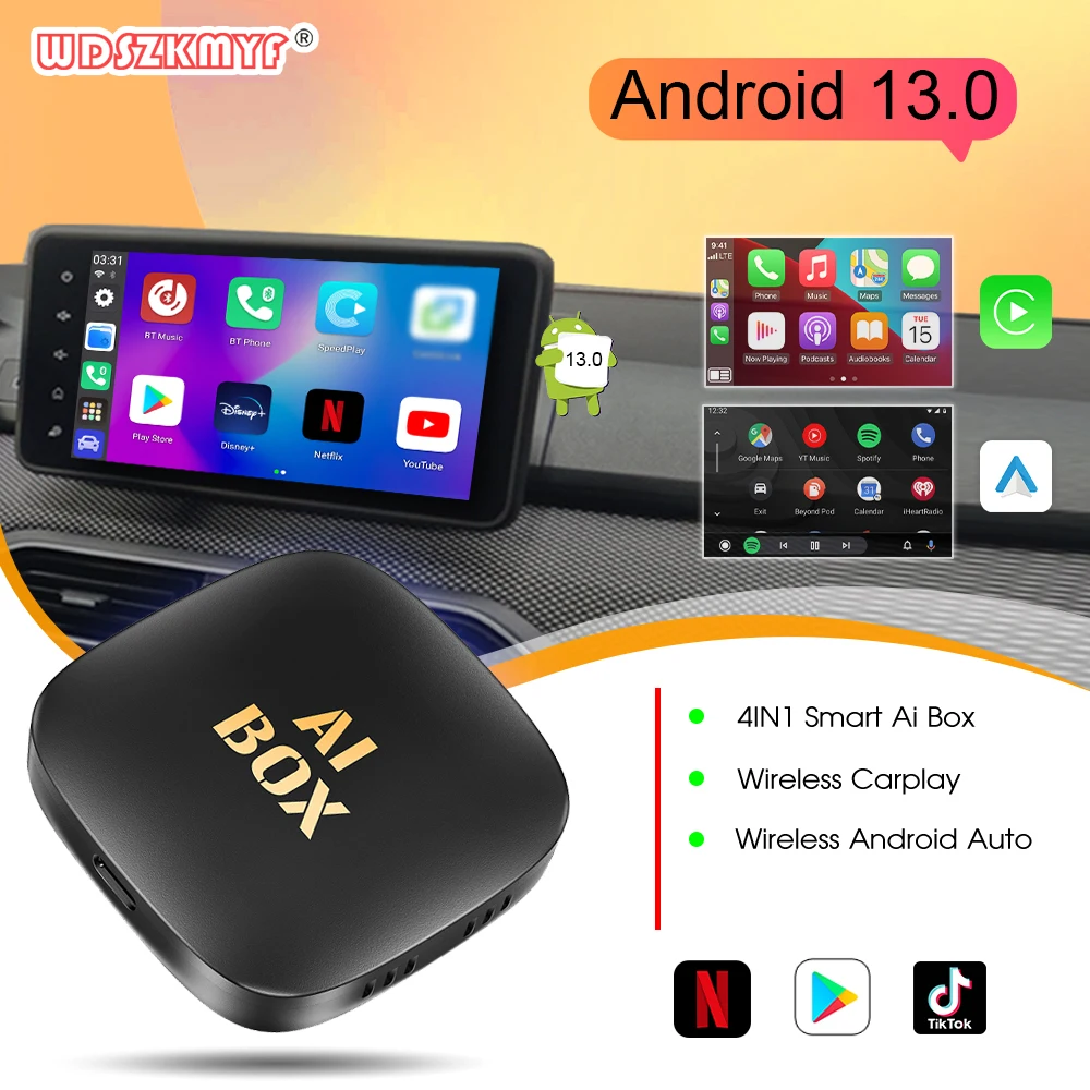 Android-13-Smart-AI-Box-Carplay-sem-fio-WiFi-TV-Box-para-Netflix ...