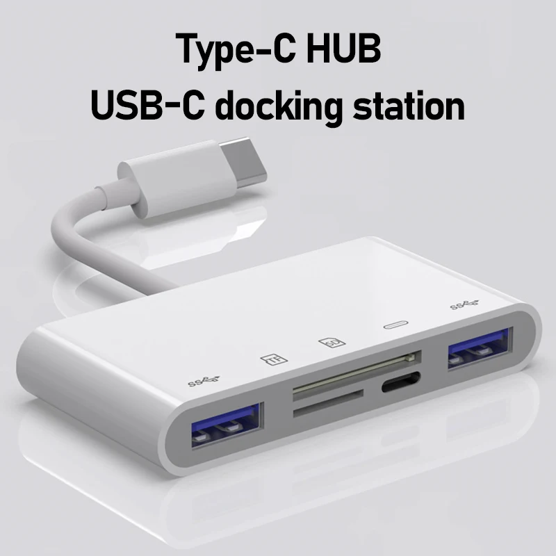 OTG-Adapter-HDMI-3-5-mm-Jack-SD-TF-Lightning-USB-C-HUB-Docking-Station ...