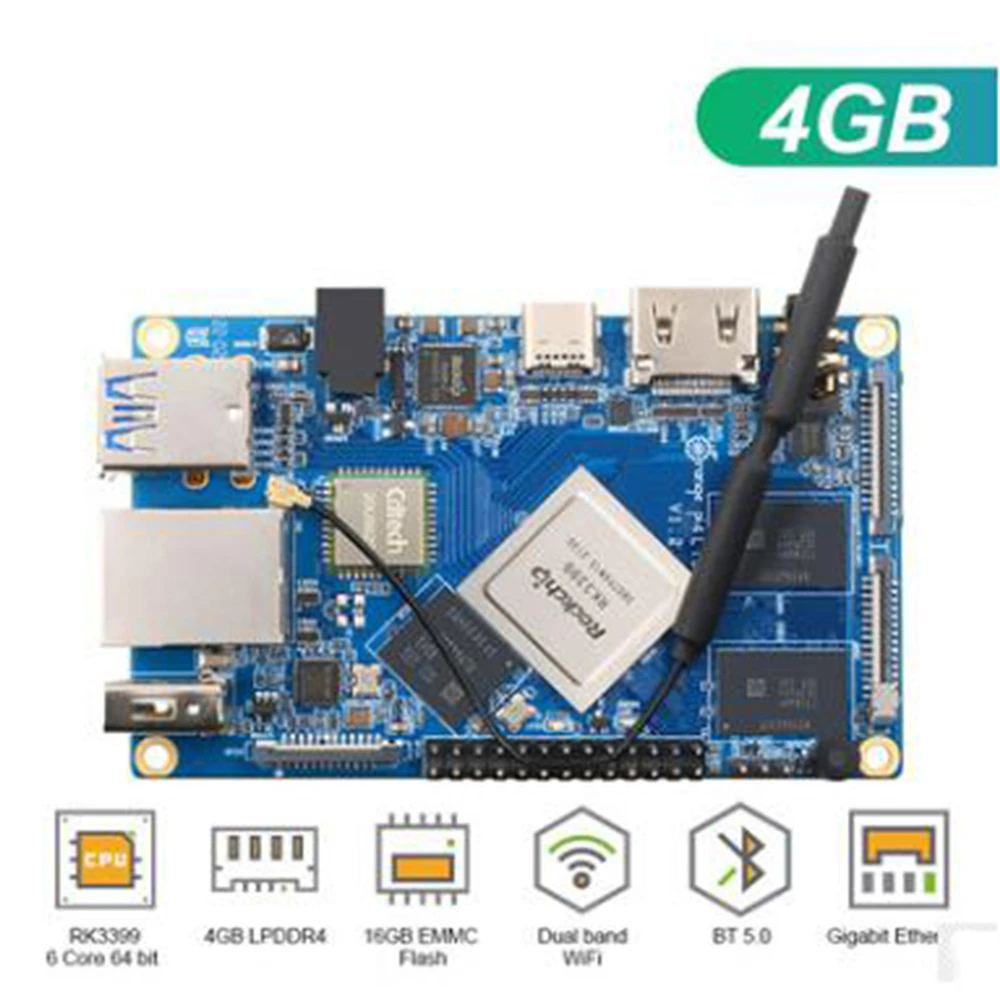 Development-Board-RK3399-Chip-Linux-Motherboard-4G-Memory-16Gemmc-For-Orange-Pi-4-Lts-for ...