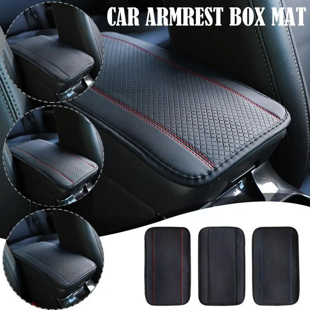 Armrest-Box-Pad-Four-Seasons-Leather-Embossed-Double-Pad-Central ...