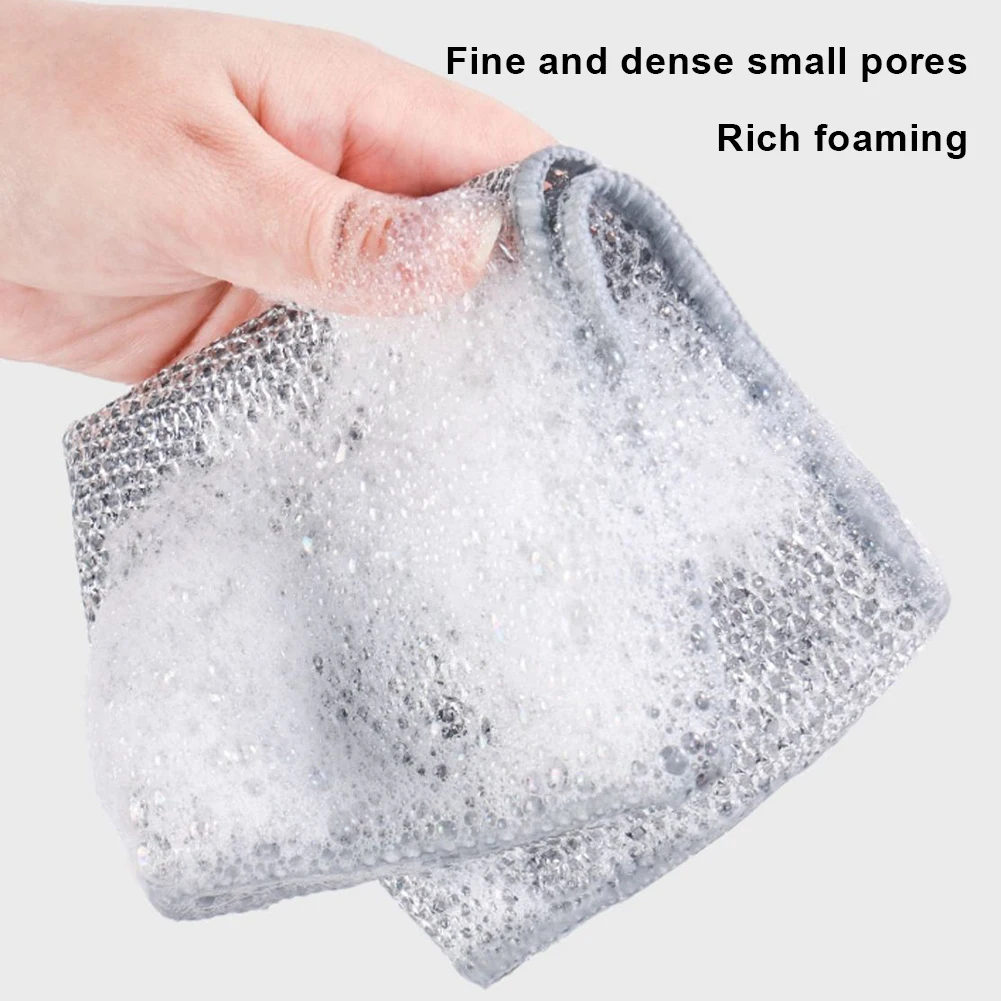 5-10-20Pcs-Double-Layer-Non-Scratch-Wire-Dishcloth-Multi-Purpose-Wire ...
