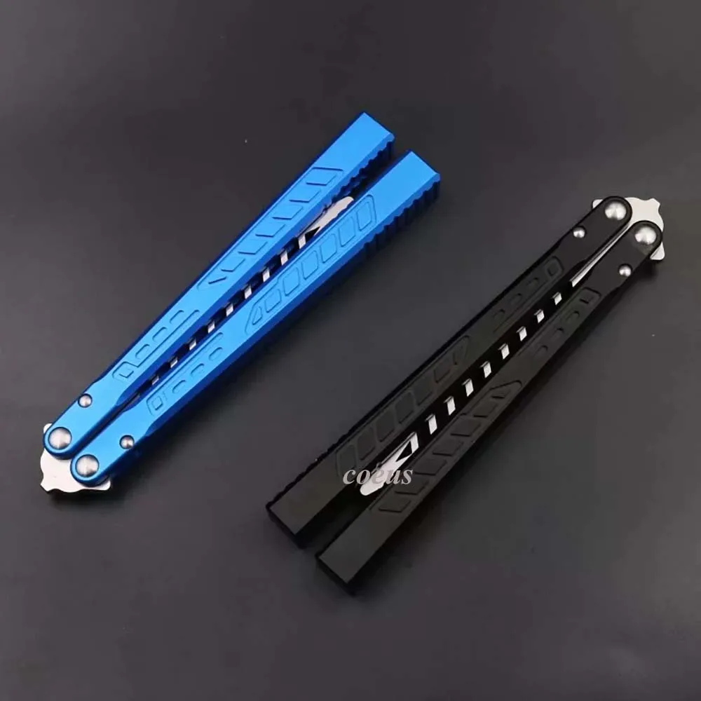 TheOne Falcon Original Balisong Trainer Classic Aluminum Channel Handle ...