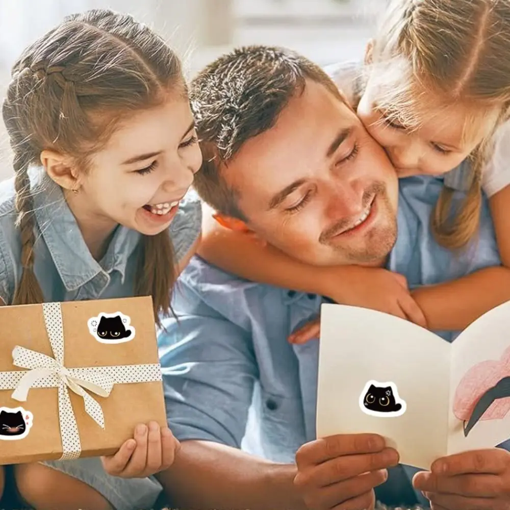 Lovely-Adhesive-Cute-Cat-Stickers-Funny-Kawaii-Cat-Sealing-Label-Paper ...