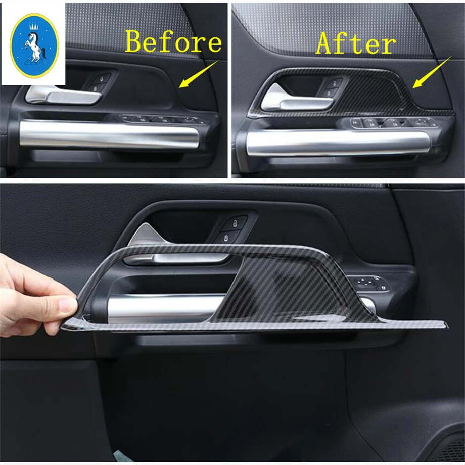 Car-Interior-Accessories-Inner-Door-Pull-Doorknob-Handle-Bowl-Panel ...