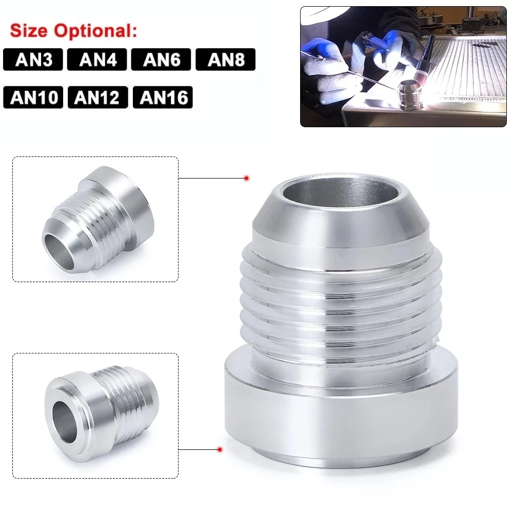 1PCS-Aluminum-Nitrous-Hose-Fitting-AN6-AN8-AN10-AN12-AN16-AN20-Male ...