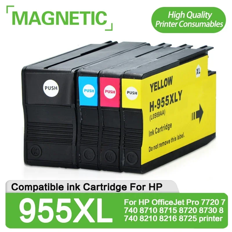 4Color-955-XL-Compatible-HP955XL-ink-cartridge-For-HP-OfficeJet-Pro ...