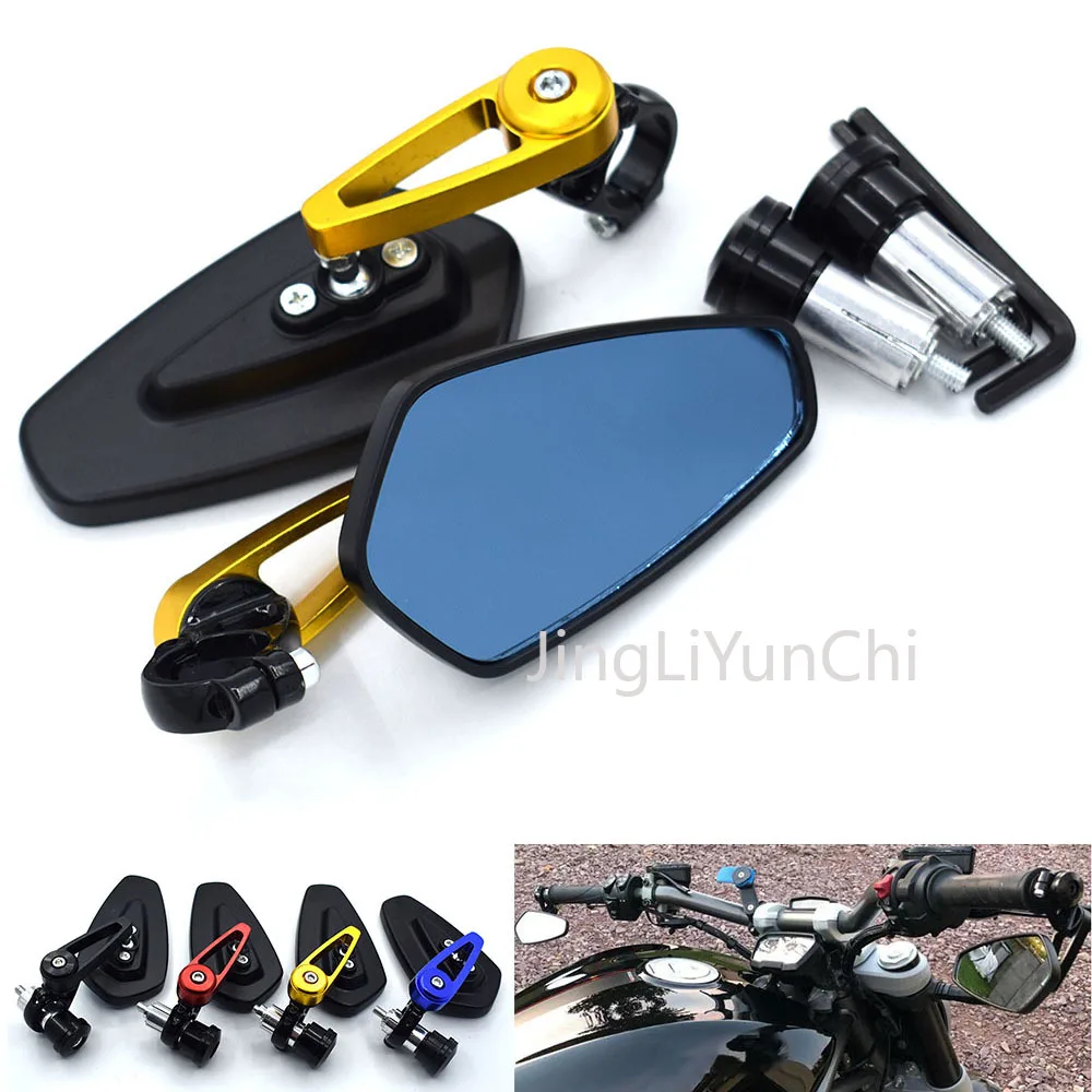 Universal-7-8-22mm-Motorbike-Aluminum-Handlebar-Rear-View-Mirrors-For ...