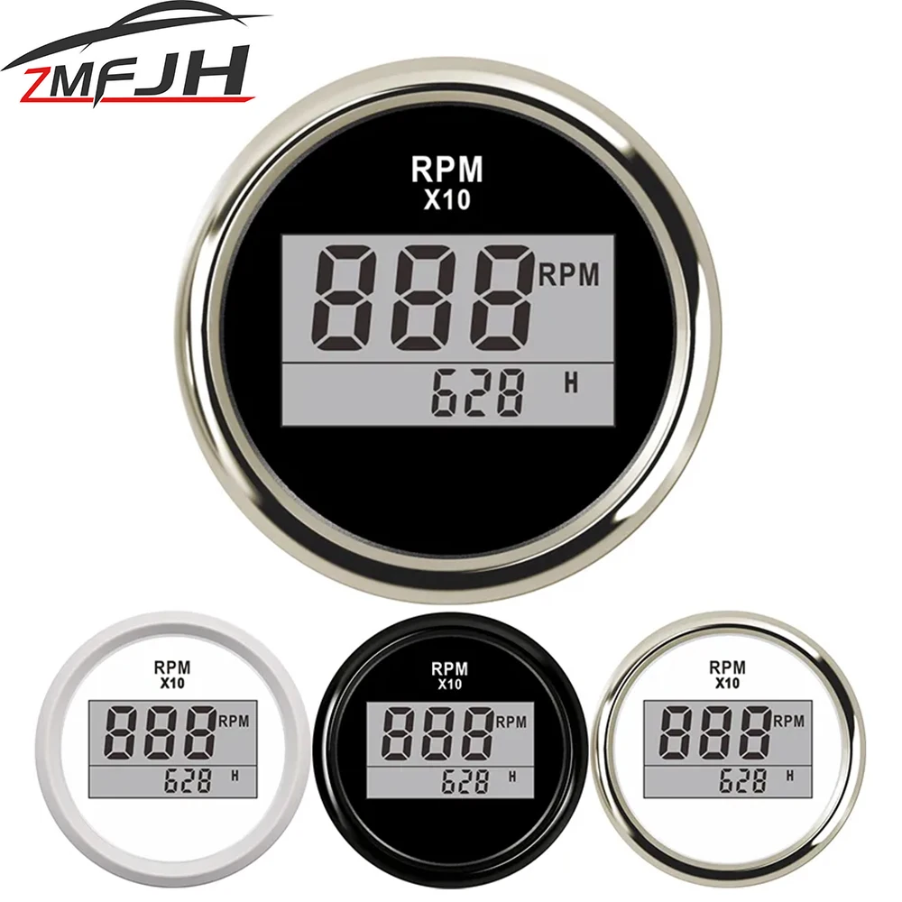 52mm-Outboard-Engine-Tachometer-Gauge-with-Hour-0-9990-RPM-Meter-For ...