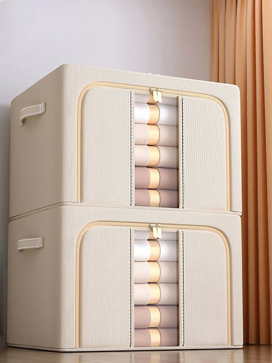 Waterproof Wardrobe Fabric Finishing Storage Box Collapsible Large ...