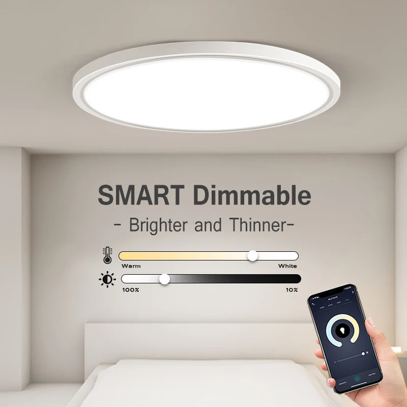 Smart-LED-Ceiling-Light-Tuya-APP-Remote-Control-Ceiling-lamps-3Colors ...