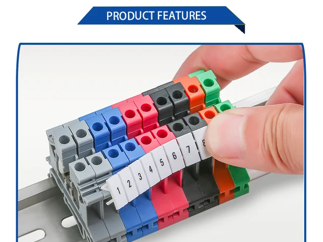Terminal Marking Tags 100-Pack Altech MT6 Terminal Block Marking Tags ...