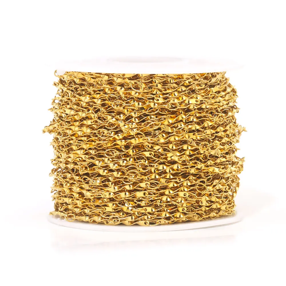 2meter-Stainless-Steel-Twist-Chains-For-Jewelry-Making-Plated-Gold ...