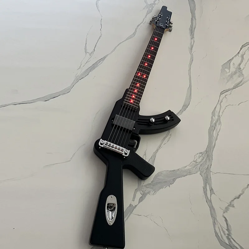 This Is A 6 String Electric Guitar With A Gun Shaped Body And Unique And Beautiful Timbre It Is