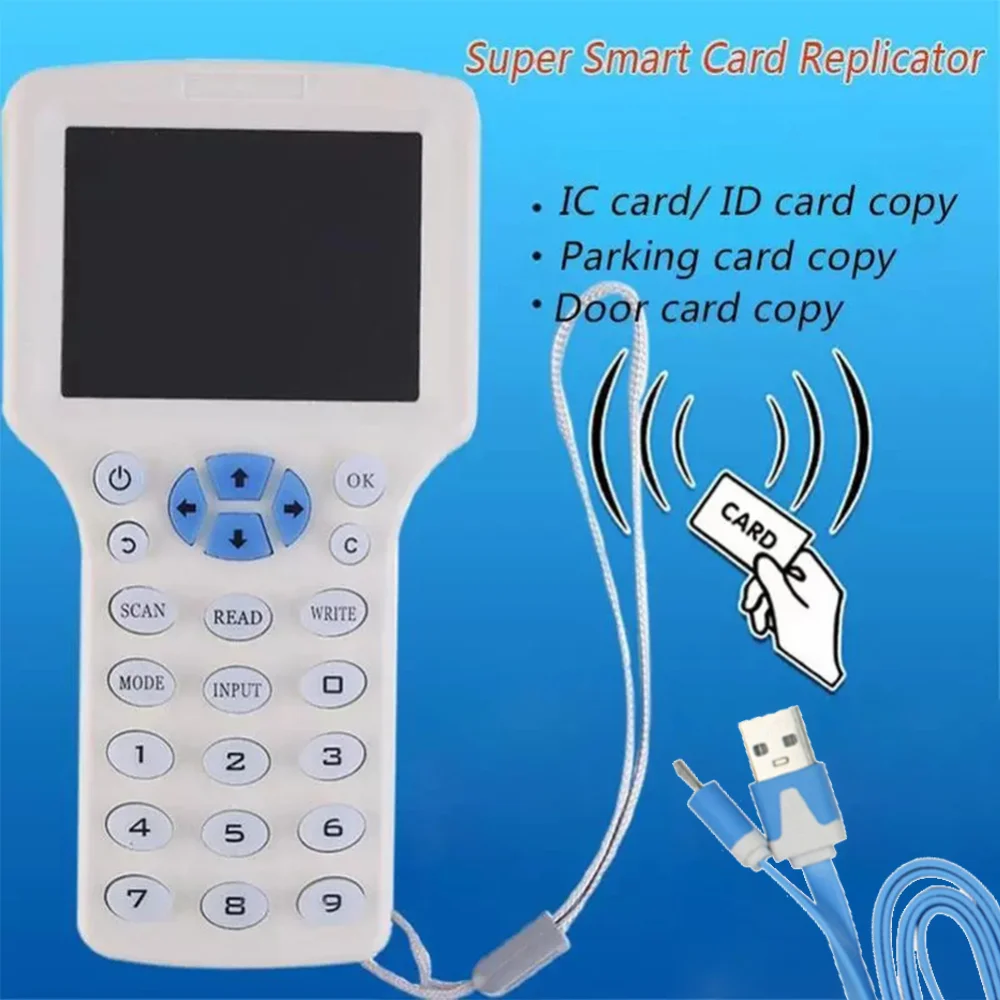 Access Control Card Duplicator Cloner RFID NFC IC ID Card Reader Writer ...