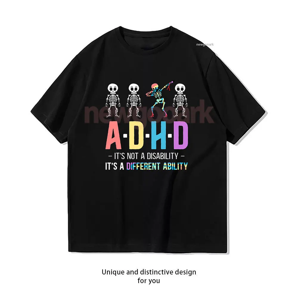 ADHD It's Not Disability It's A Different Ability Skeleton Dab Funny T ...