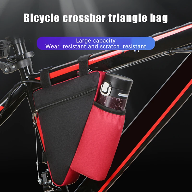 Large-Bicycle-Triangle-Bag-Bike-Front-Tube-Frame-Saddle-Storage-Bag ...