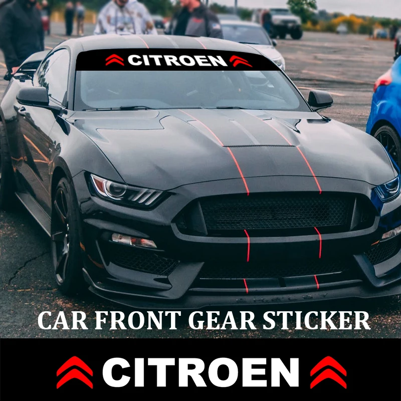 Autocollants de voiture décoratifs pour pare-brise avant et arrière ...