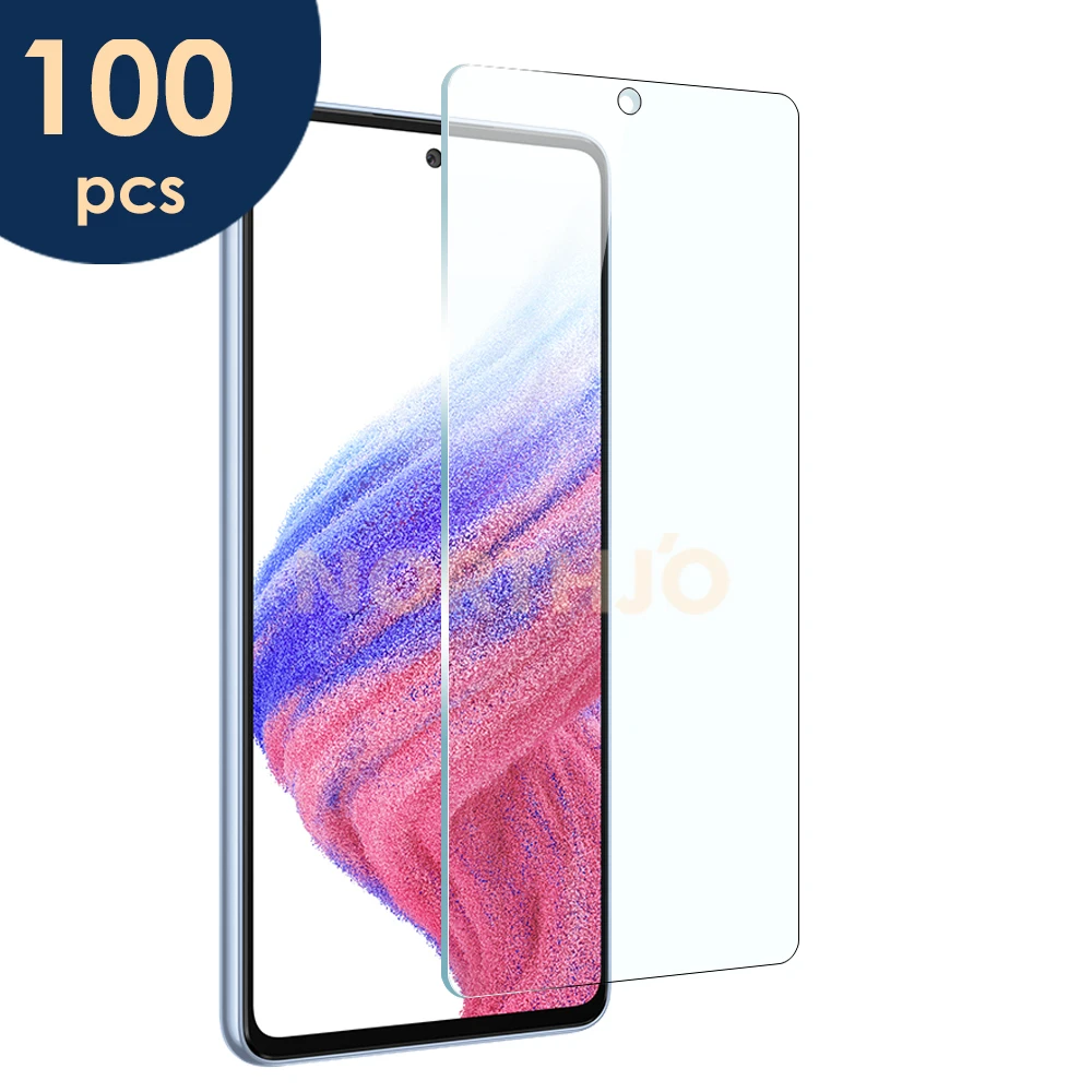 100 Pcs Tempered Glass Film Clear Screen Protector For Samsung Galaxy A03 A03s Core A13 A23 A33 ...