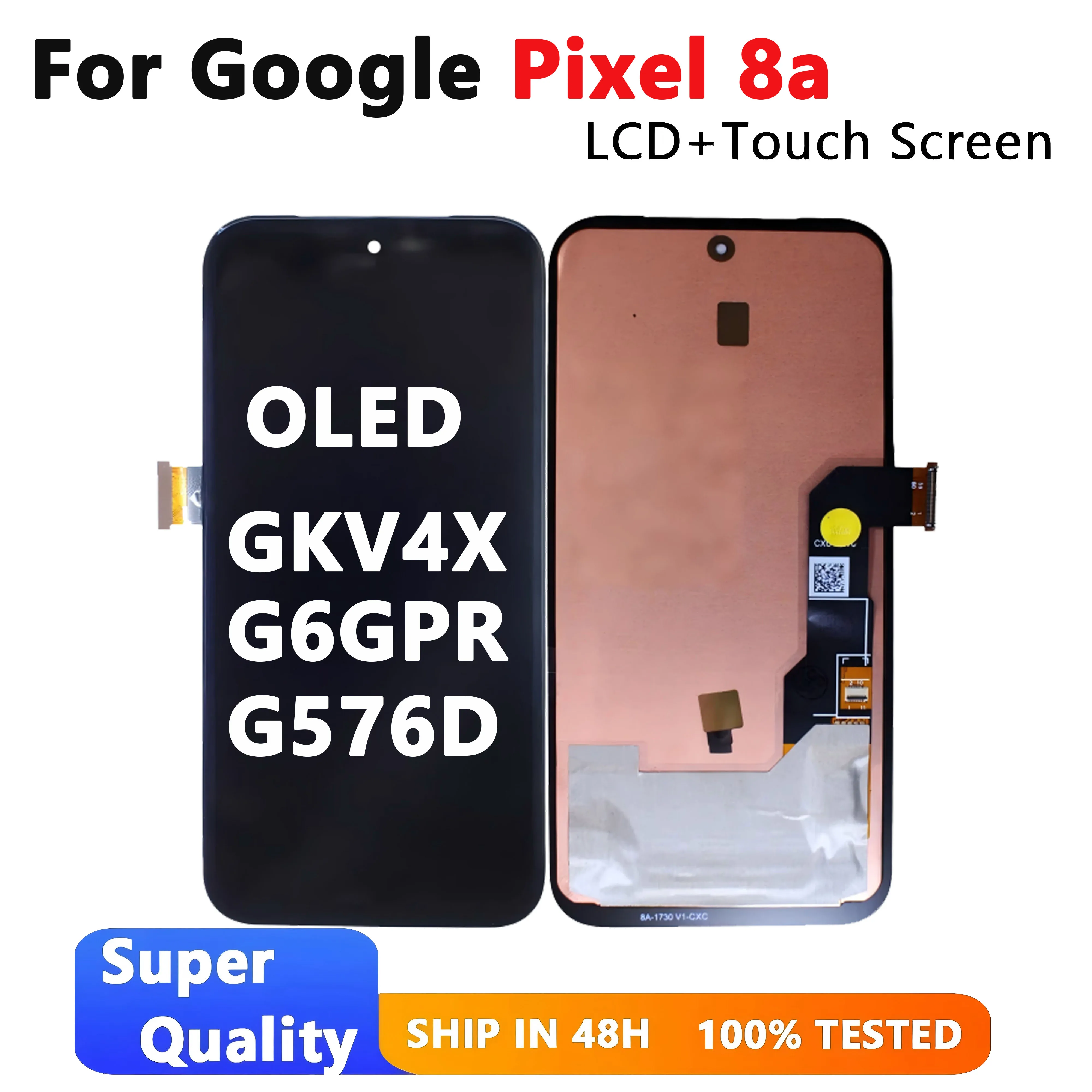 OLED For Google Pixel 8A LCD Display Touch Digitizer Screen For Google ...