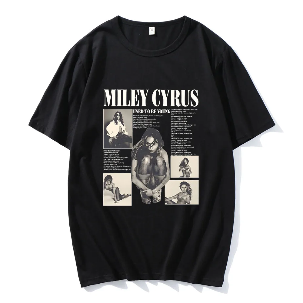 Singer-Miley-Cyrus-T-shirt-Cotton-Comfortable-High-Quality-Tee-shirt ...