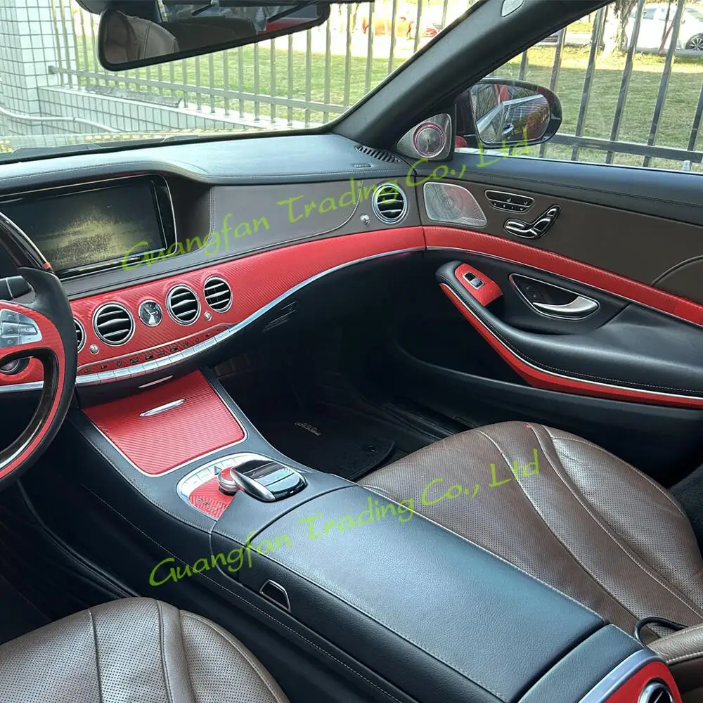 Carbon-Fiber-For-Mercedes-Benz-S-Class-W222-2014-2020-Car-Film-Interior ...