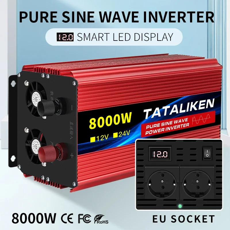 DC12V-a-AC220V-Inverter-a-onda-sinusoidale-pura-Standard-ue-1600W-2500W ...