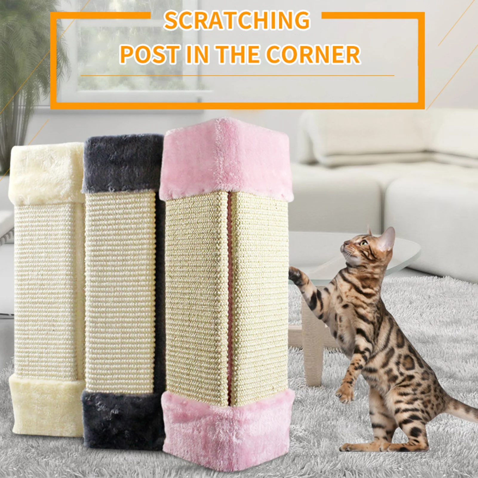 Wall-Mounted-Sisal-Cat-Scratching-Pad-Wear-Resistant-Cat-Scratching ...