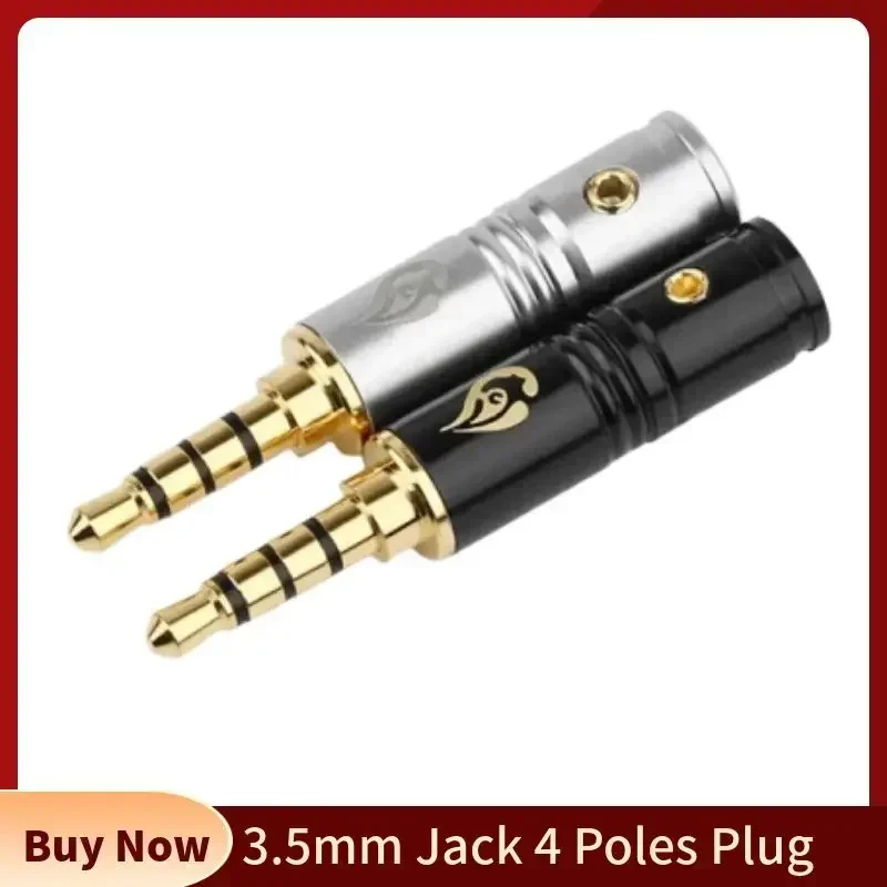 Audio-Jacks-3-5mm-Jack-Soldering-Headphone-Plug-4-Pole-Speakon-Connector-HiFi-Earphones ...