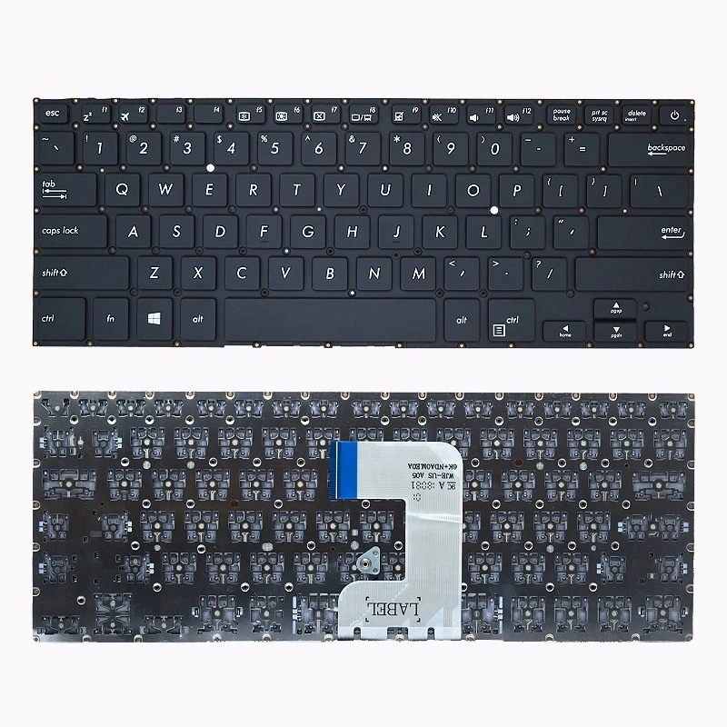 New Genuine Laptop Keyboard Compatible for ASUS E460 E460S L406 E406M ...