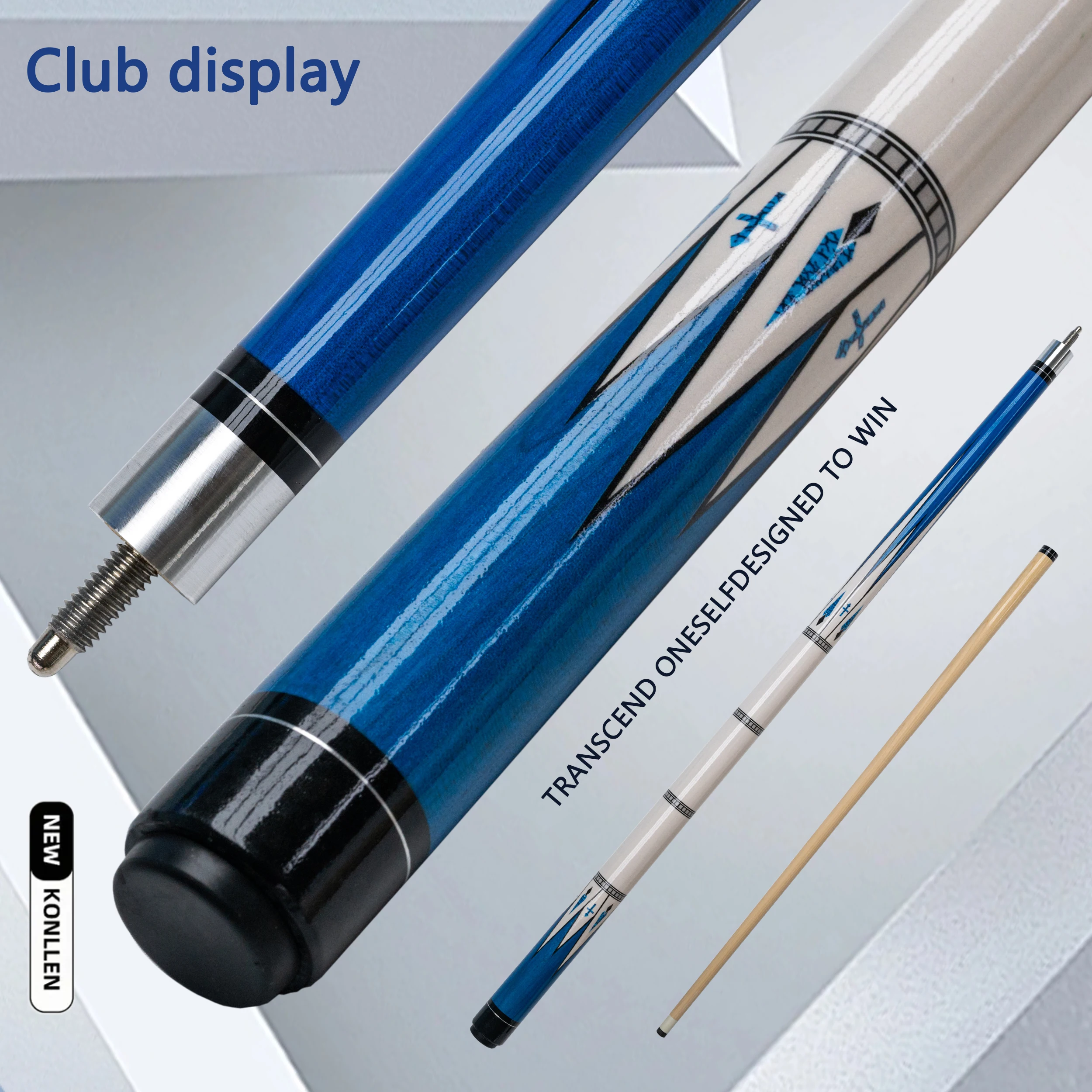 Premium-Maple-Billiard-Cue-for-American-Nine-Ball-and-British-Snooker ...