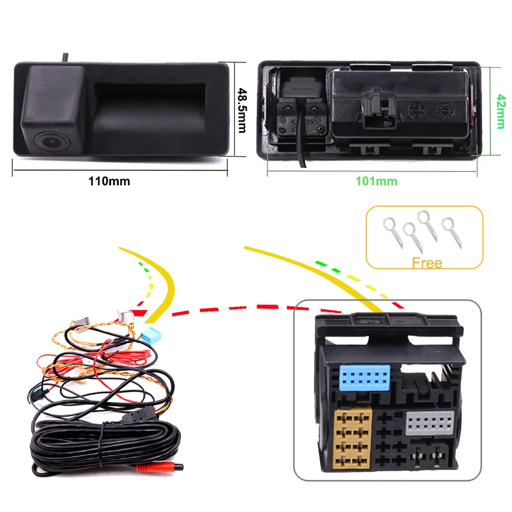 Dynamic Guidance Line Parking Camera For Vw Mqb Pq Mib Mib2 Tiguan Mk2 ...