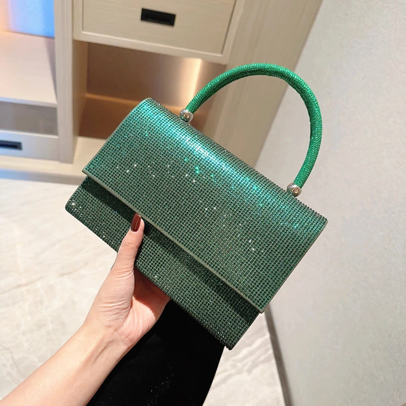 Luxury Designer Crystal Evening Bag Women Shining Rhinestone Handbag ...