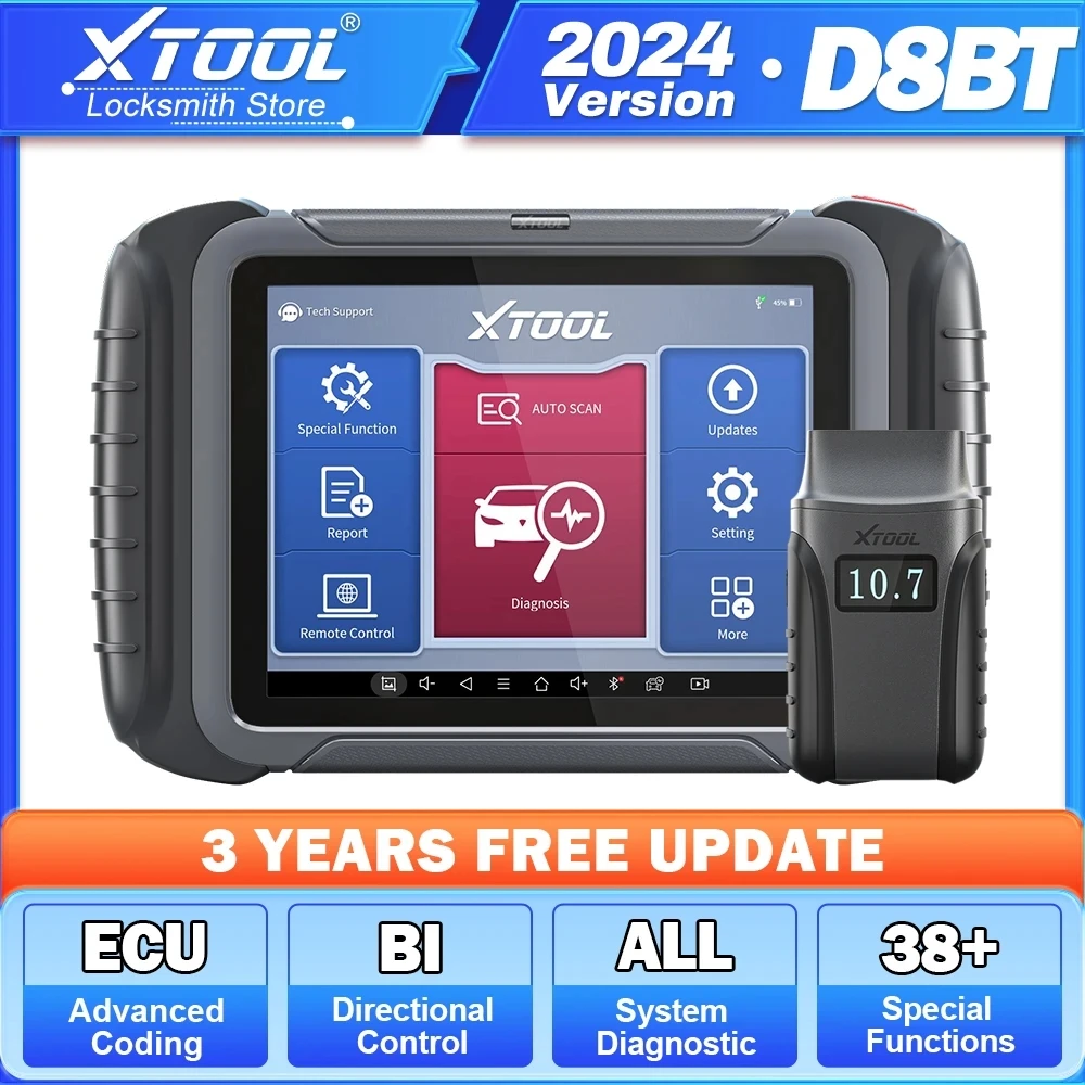 XTOOL-D8-BT-Automotive-Diagnostic-Scan-Tool-ECU-Coding-38-Service-Bi ...