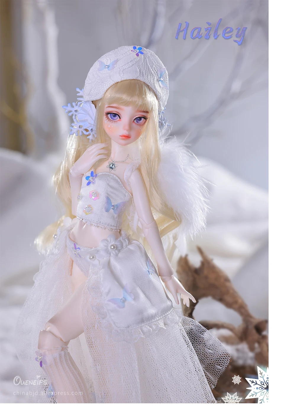 Hailey 1/6 Yosd Dolls Big Ears In The Shape Of Snowflakes Professional ...