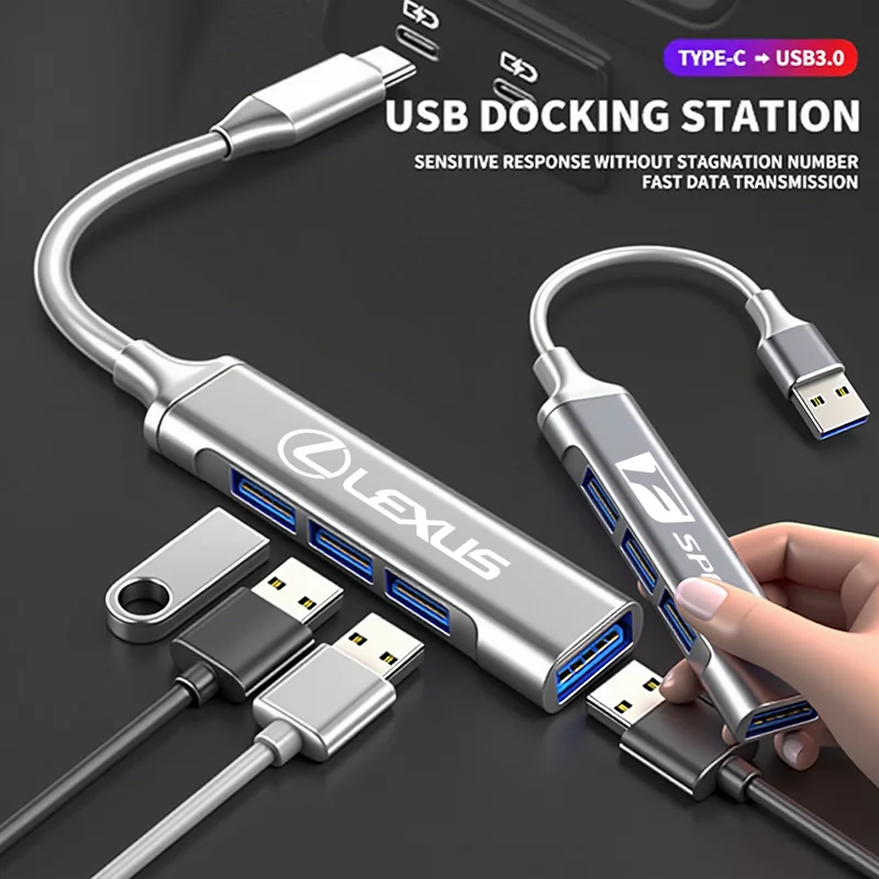Lexus Car Interface USB Type C Port Extender Car Accessories For Lexus ...