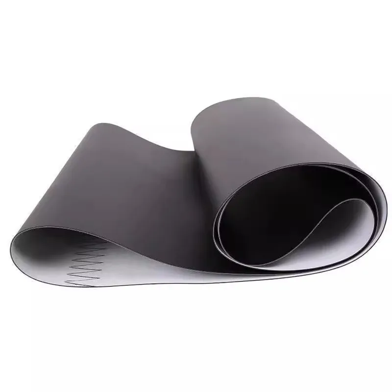 2030x160x3mm Matte Black PVC Industrial Transmission Conveyor Belt(Can ...