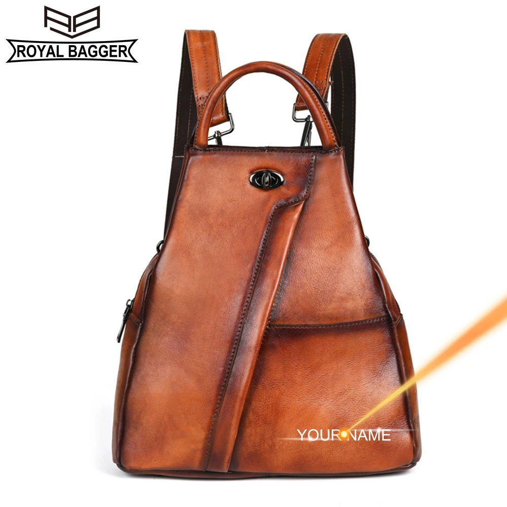 Royal-Bagger-Retro-Backpack-for-Women-Genuine-Cow-Leather-Shoulder-Bag ...