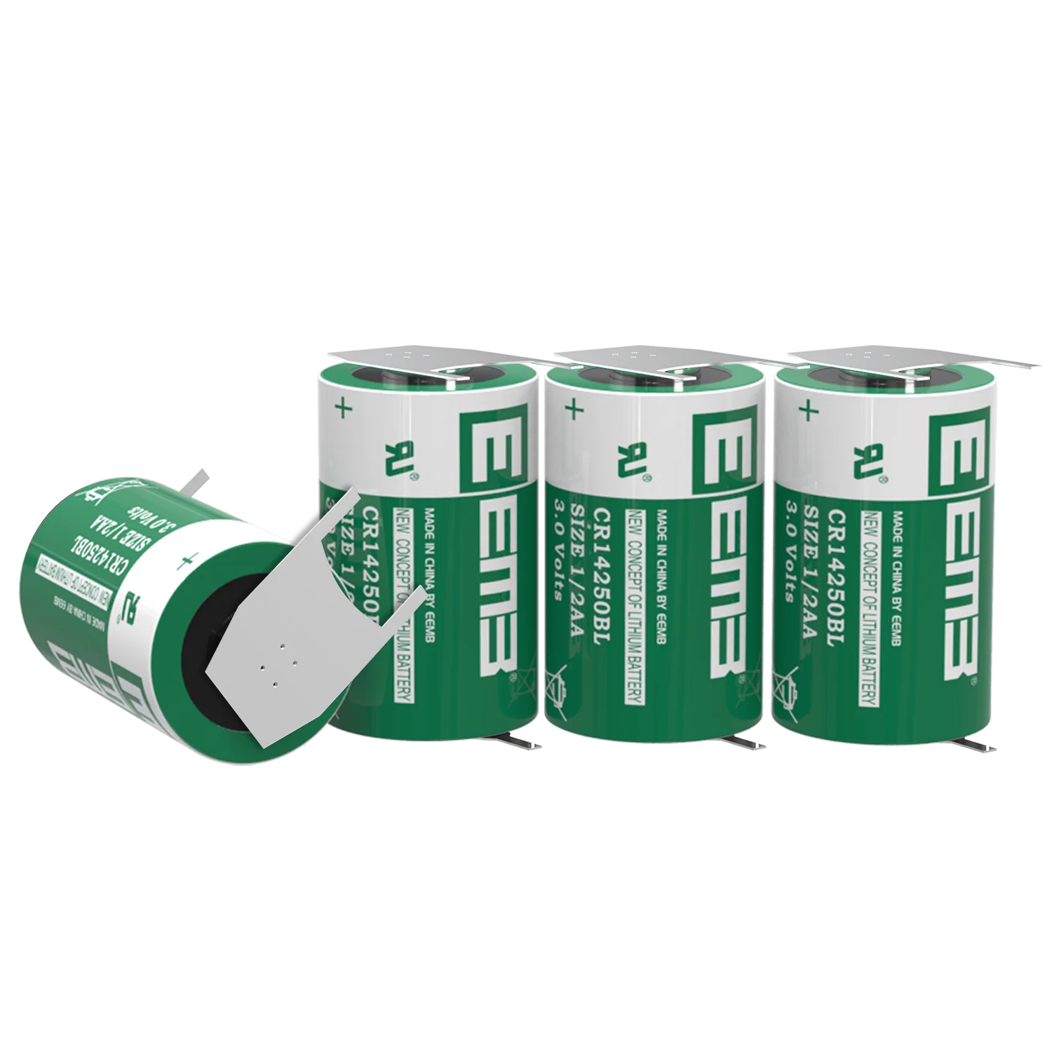 EEMB-3V-CR14250-Battery-with-VBR-Solder-Tabs-3V-1-2-AA-Battery-900mAh ...