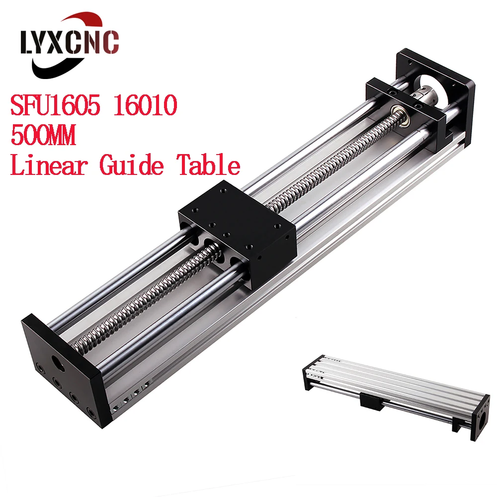 500mm-Effective-Stroke-CNC-Linear-Guide-Stage-Rail-Motion-Slide-Table ...