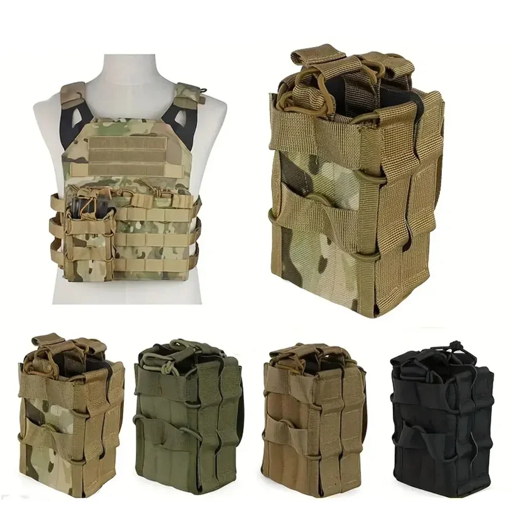 Molle 5.56 7.62 Single Double Magazine Pouch M4 M16 AR15 G36 Toy Gun ...