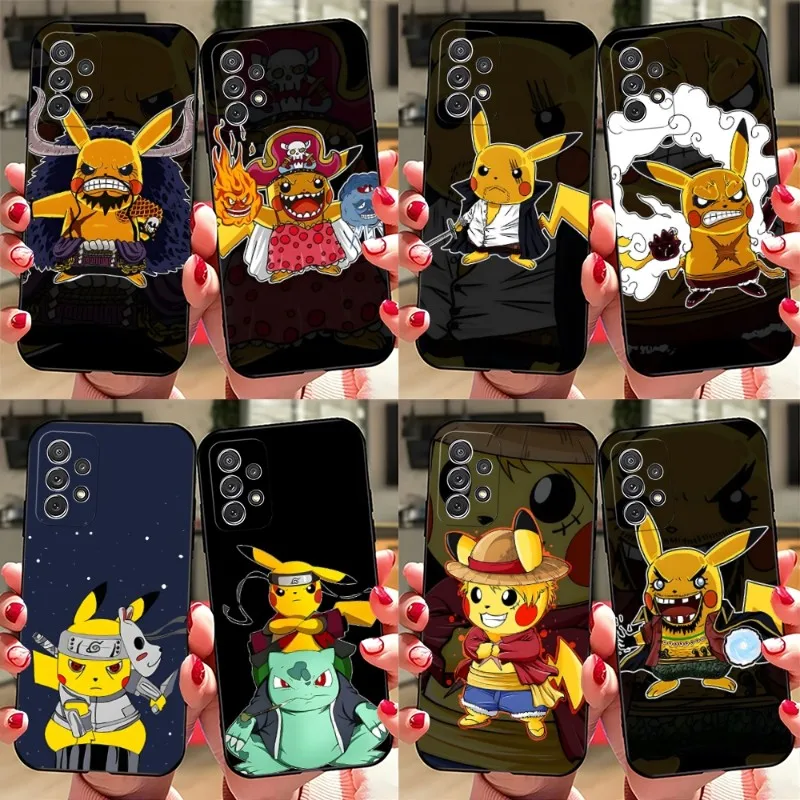 Cartoon Pokemon Pikachu Phone Case For Samsung Galaxy S21 S22 S20 S30 ...