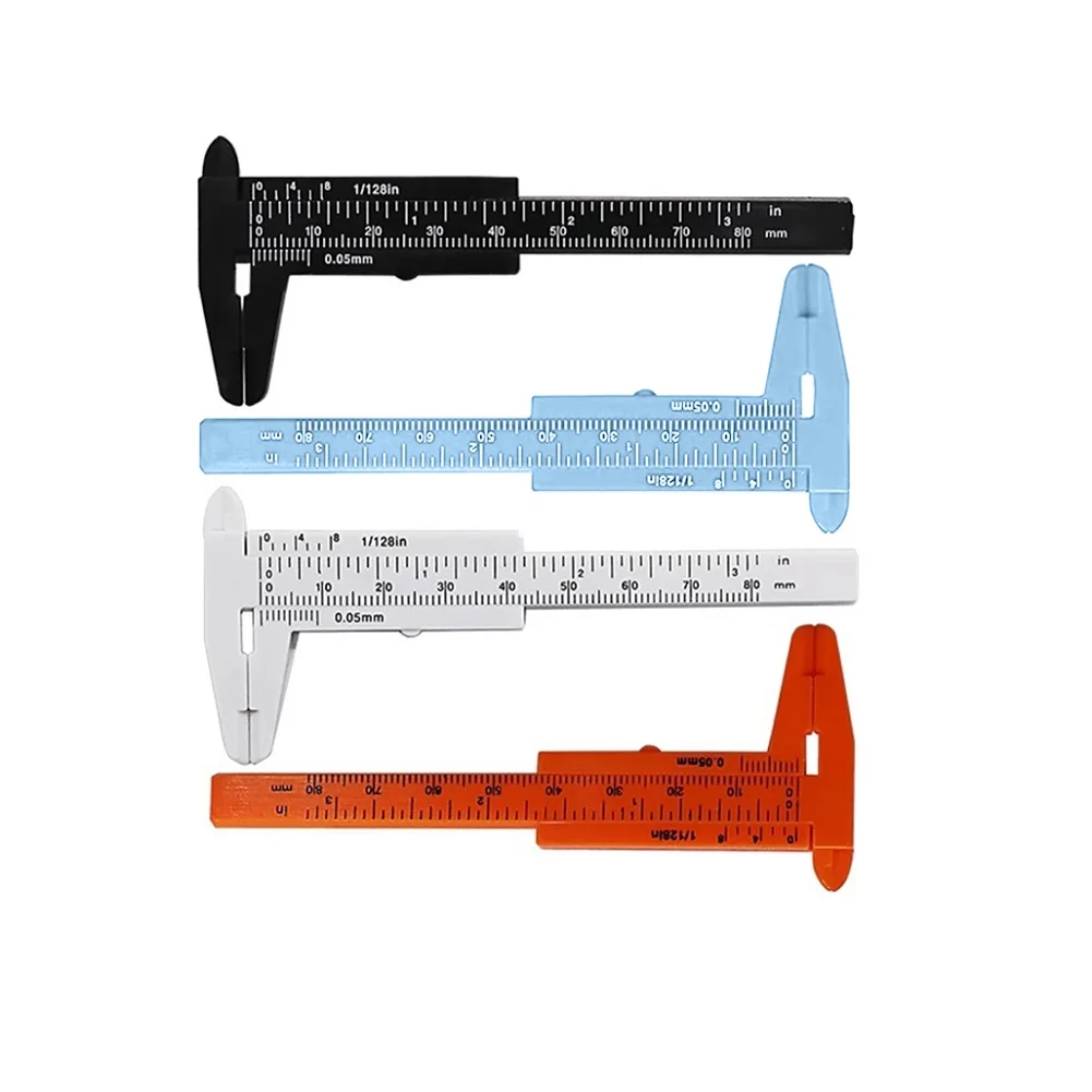 Plastic Measure Tool Ruler Micrometer | Plastic Measurement Tool - 80mm ...
