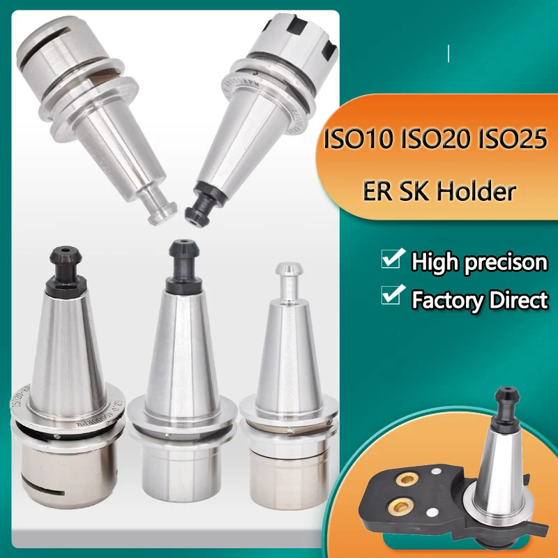 ISO20 ER16 ER20 콜렛 척 ISO25 ISO10 SK10 SK16 스핀들 공구 홀더, 고정밀 0.002mm M MS, 조각 기계 밀링용| | - AliExpress