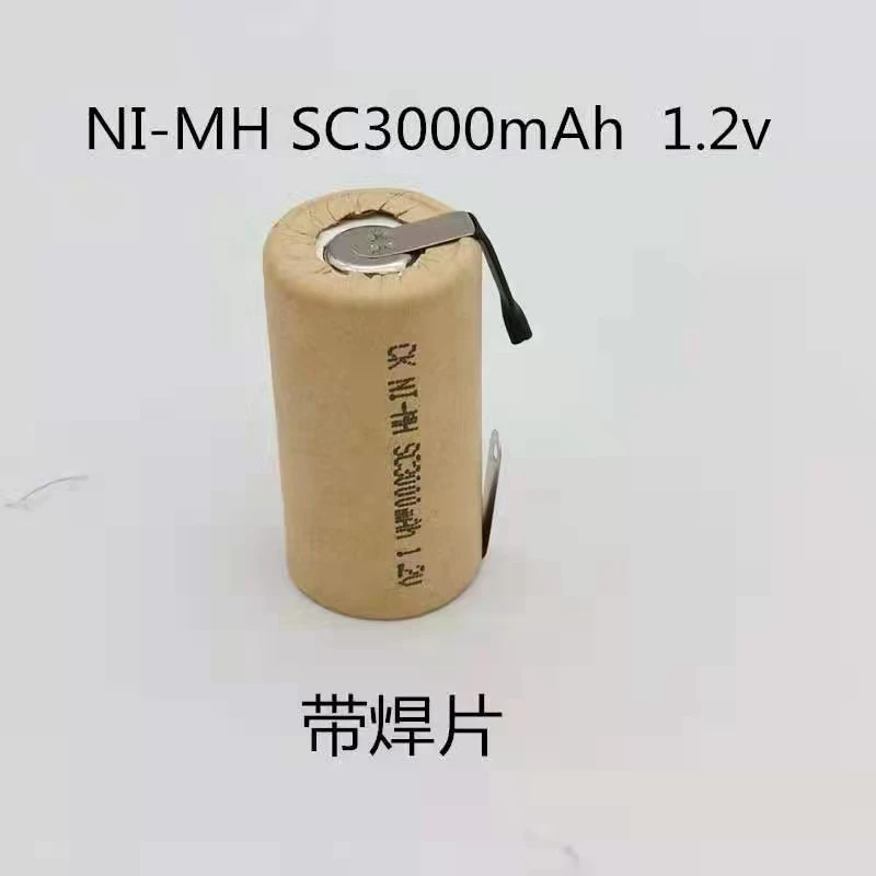충전식 Ni-Cd 배터리, SC1200, 2000mAh, 1.2V, 진공 청소기 전기 드릴용, 2 개/로트