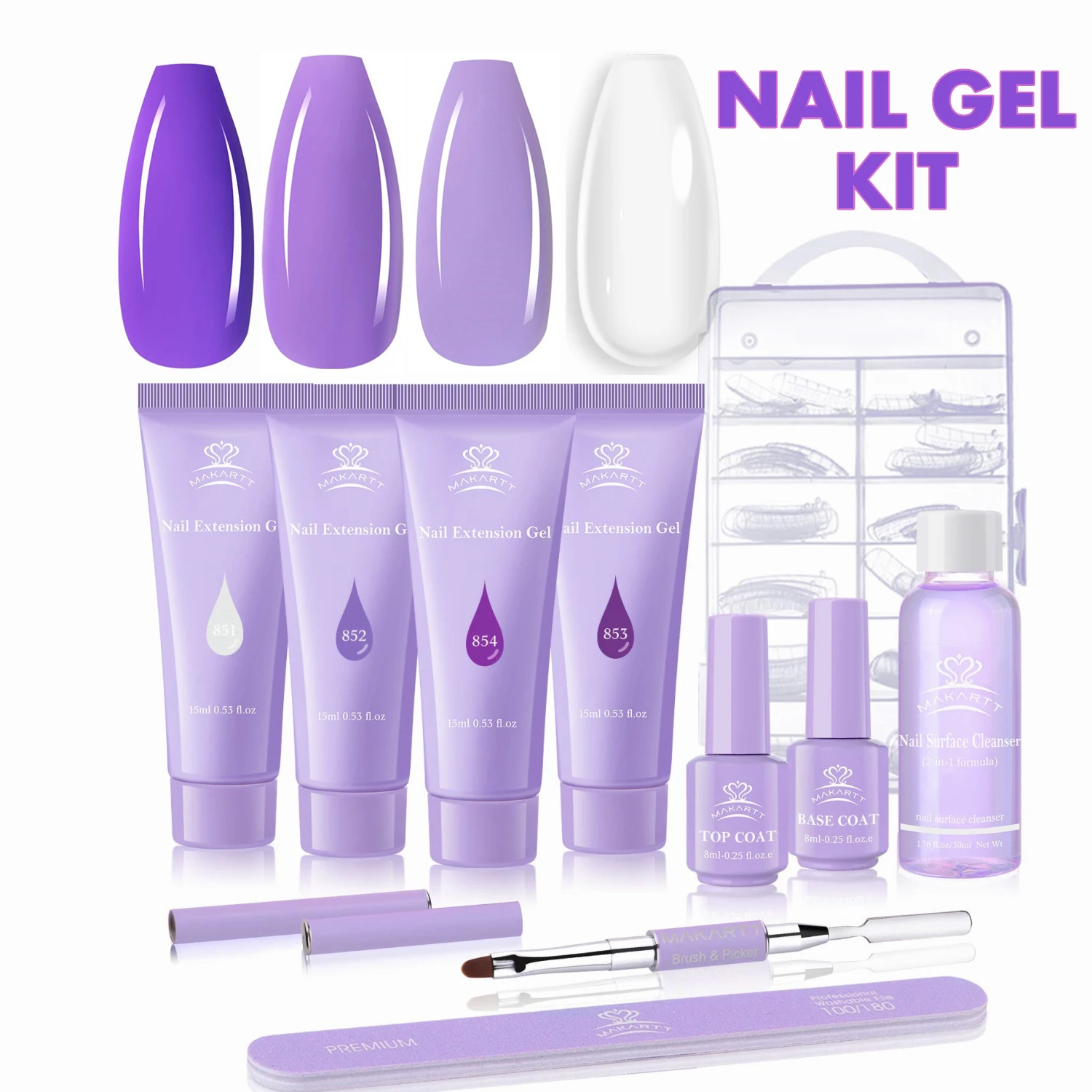 Makartt-Poly-Nail-Gel-Kit-Acrygel-Nail-Extension-Gel-Nail-Enhancement ...