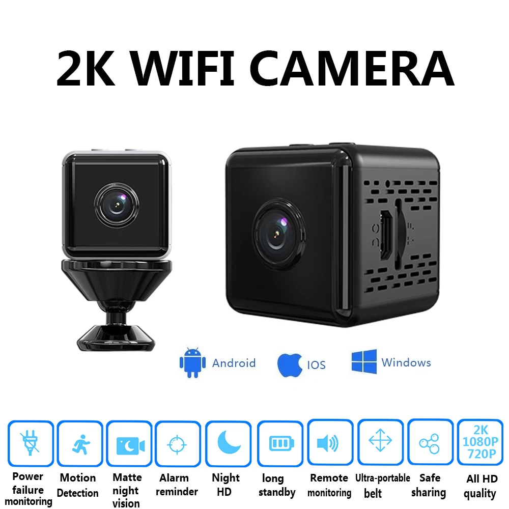 Mini Camera Wifi Security Camera Night Vision Surveillance Remote ...