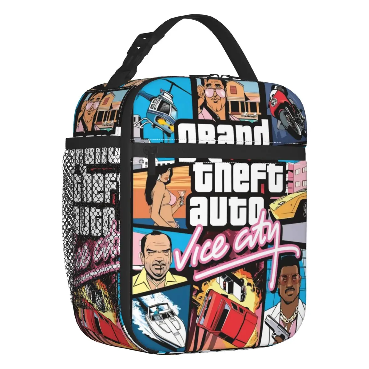 Adventure-Game-Grand-Theft-Auto-Collage-Insulated-Lunch-Bags-for-School ...