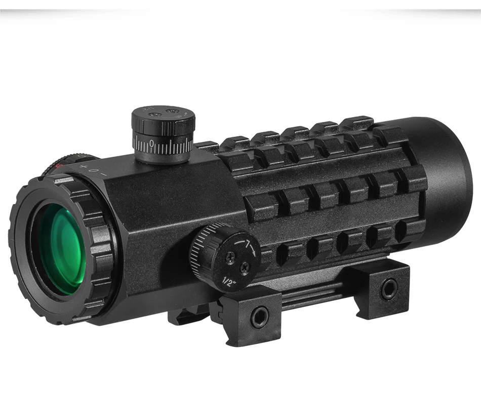 Fire Wolf 3X28 Green Red Dot Cross Sight Scope Tactical Optics ...